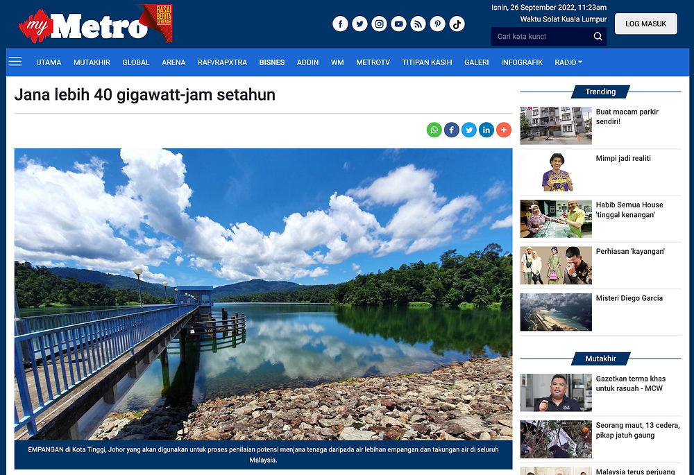Jana lebih 40 gigawatt-jam setahun