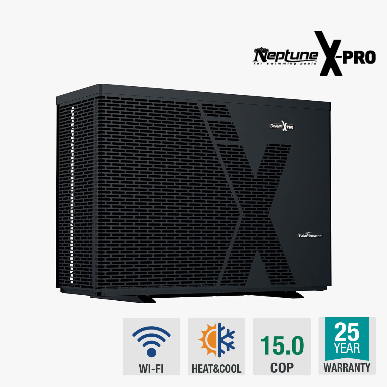 Neptune X-Pro NHX22 Full Inverter 21.5kW Heat Pump | Gold Coast Pools