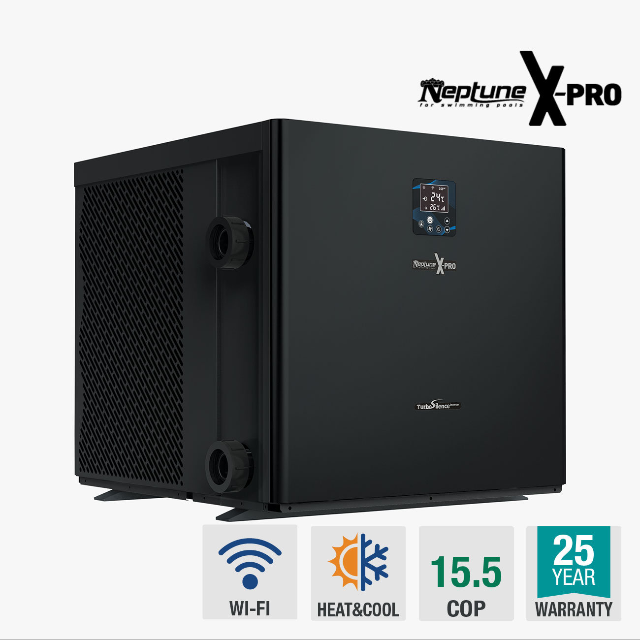 Neptune X-Pro NHX21TD Full Inverter 21kW Heat Pump | Gold Coast Pools