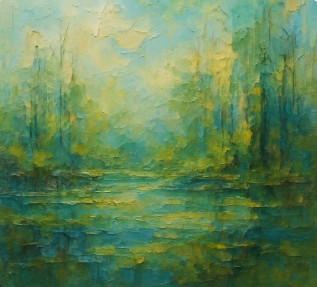 Bayou Morning Abstract Art | My Site 5