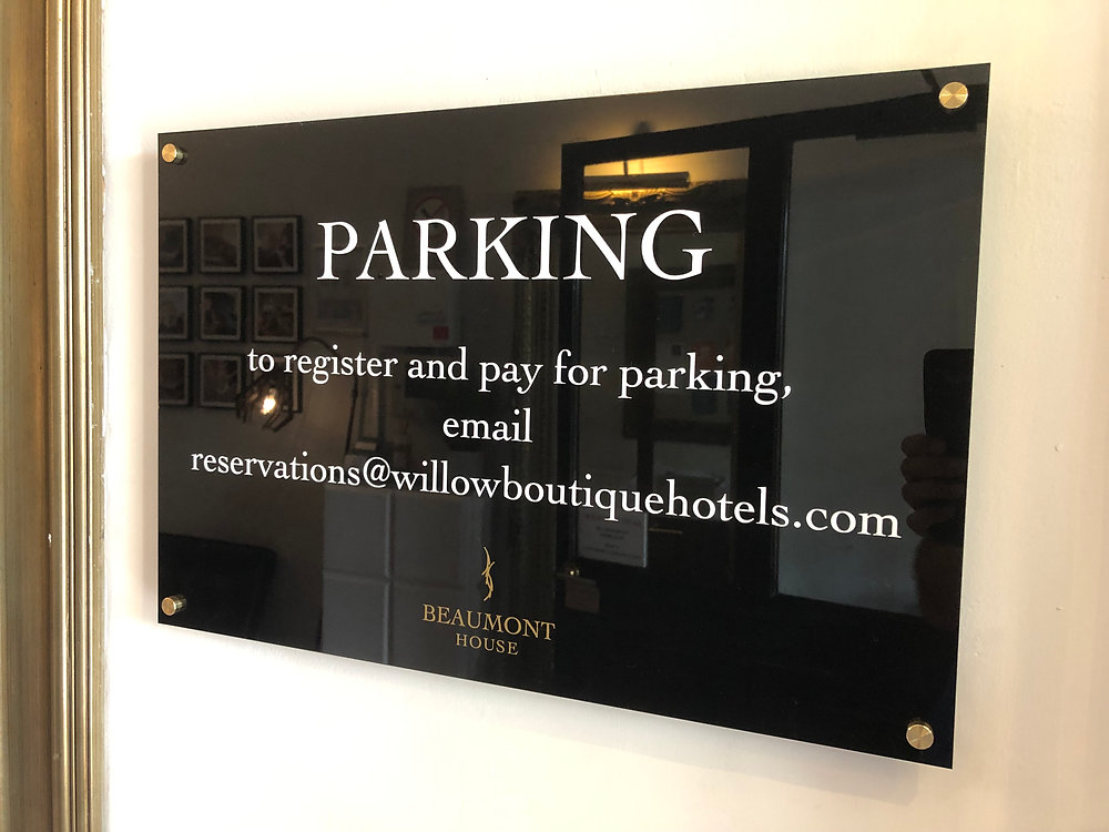 Hotel Signage - Parking Signs
