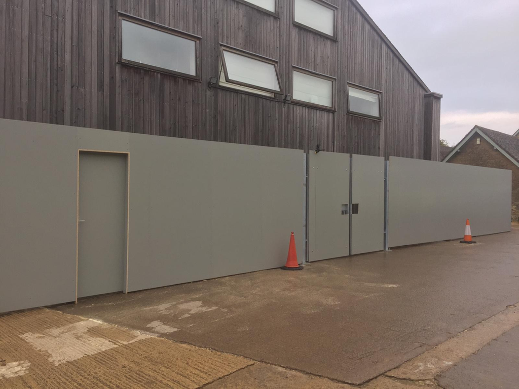 Wooden Hoarding for Dibond Boards