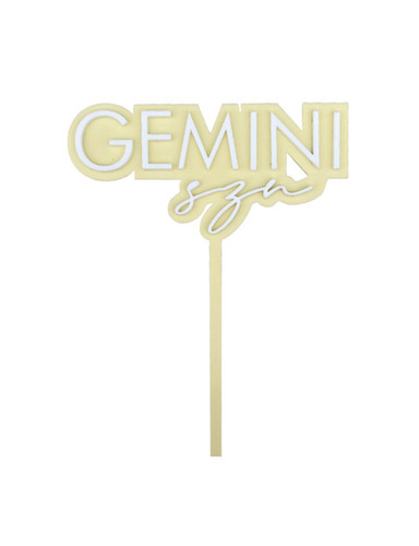 GEMINI CAKE TOPPER | signandco