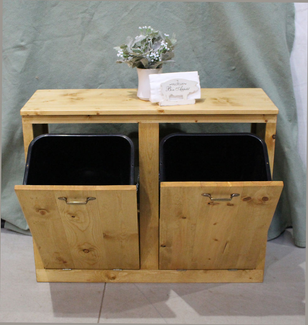 Double Tilt-Out Garbage Bin | Klassen Designs