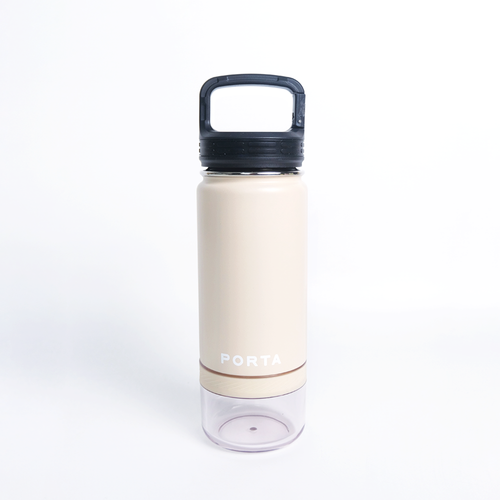 Porta Mini 2-in-1 Water Bottle | Sand | Bobba's Backyard