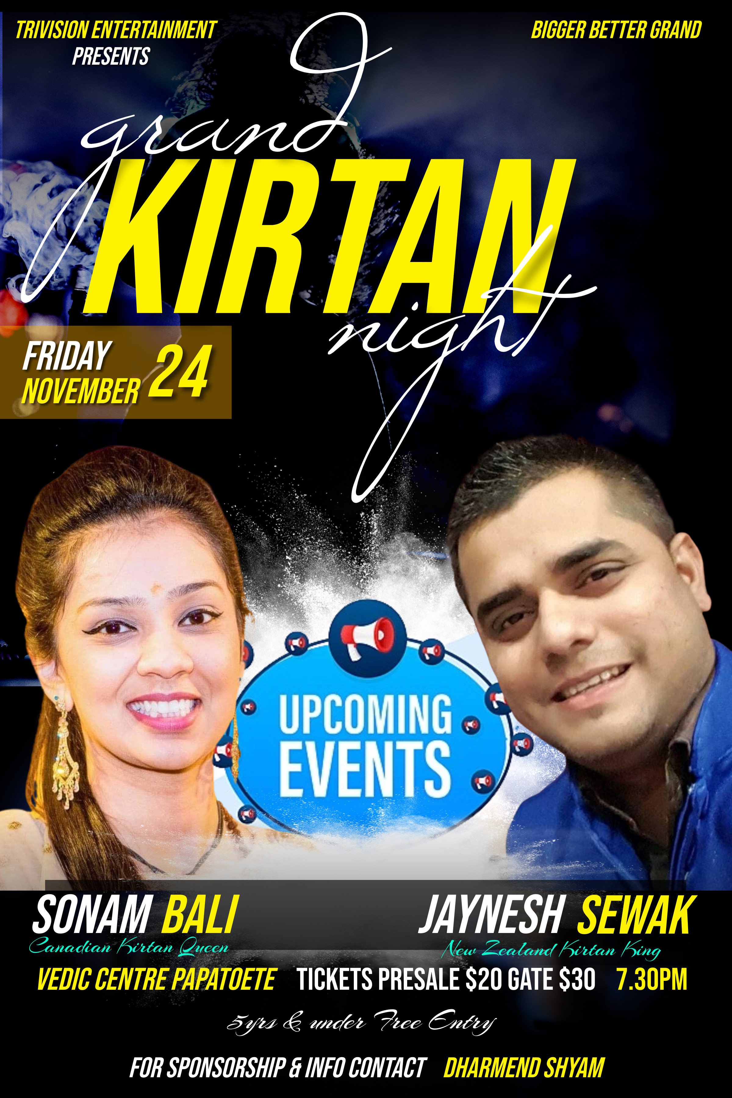 Sonam Bali and Jaynesh Sewak Grand Kirtan 2023 | Bookmyevent.co.nz