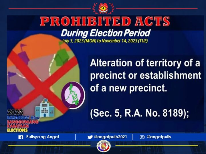 Prohibited Acts During Barangay And Sangguniang Kabataan Election (BSKE ...