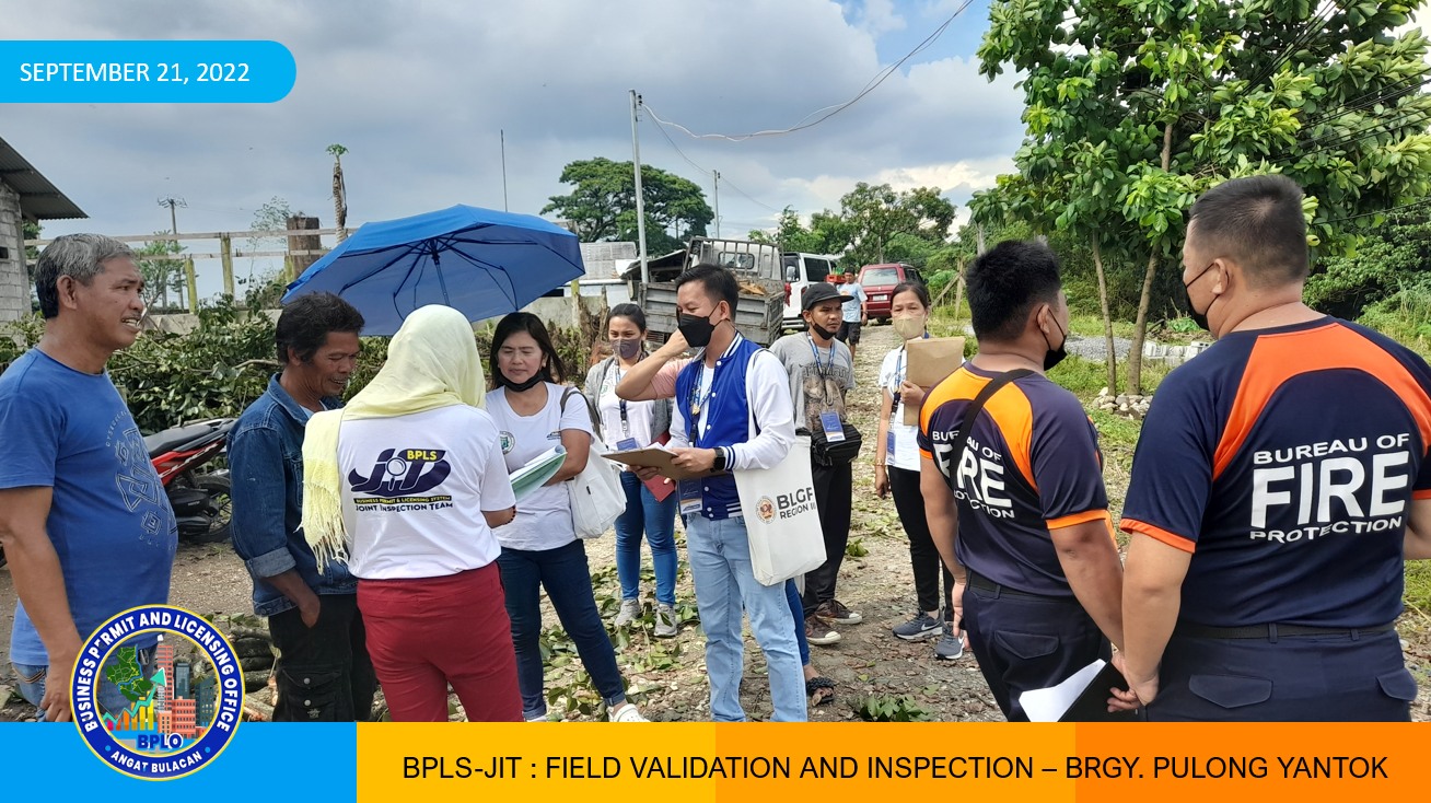Field Validation and Inspection sa Barangay Pulong Yantok