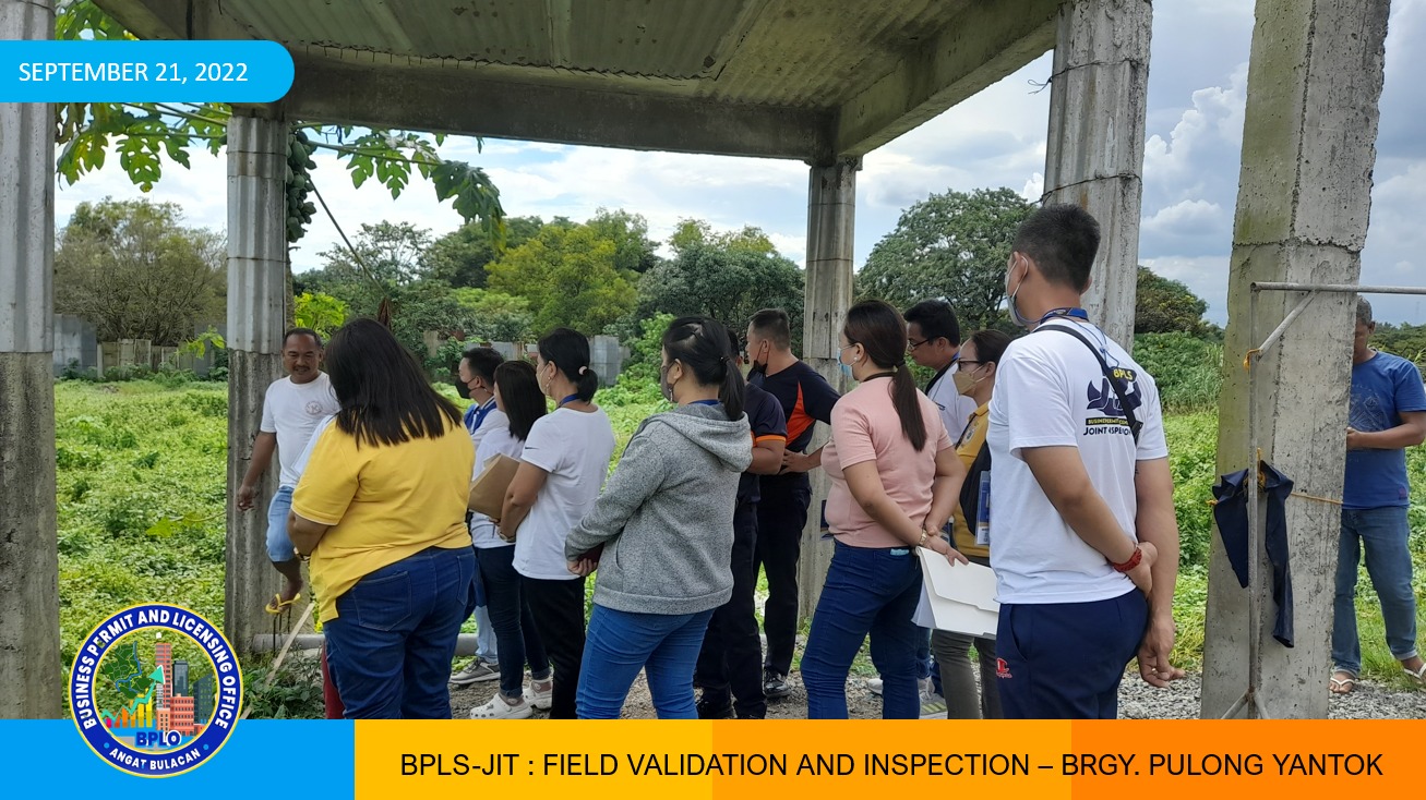 Field Validation and Inspection sa Barangay Pulong Yantok