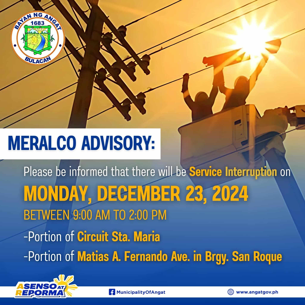 MERALCO ADVISORY