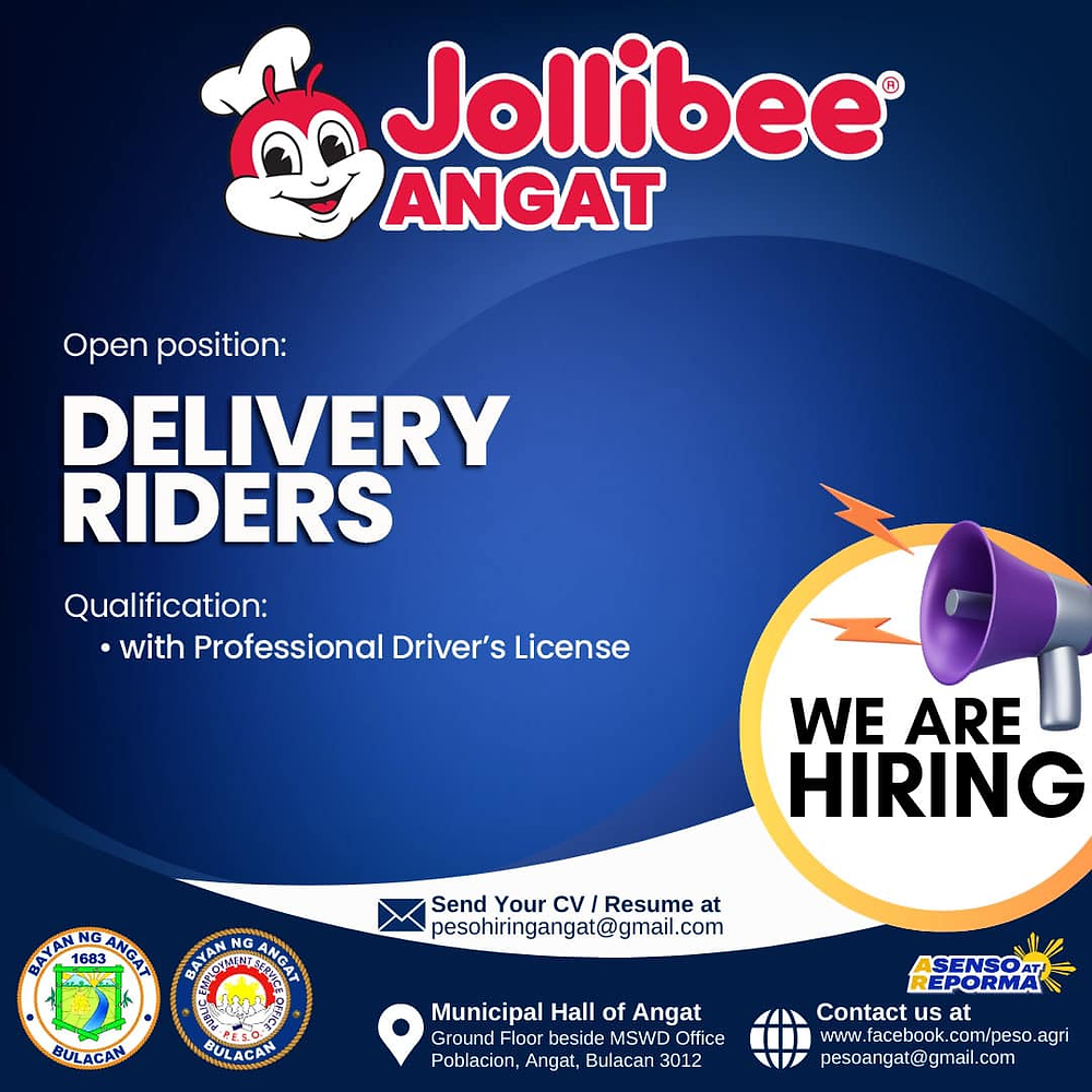 JOLLIBEE JOB HIRING!