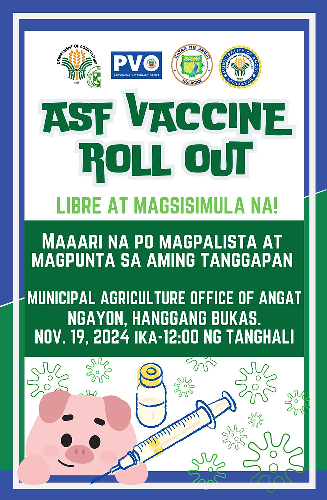 LIBRENG BAKUNA LABAN SA ASF