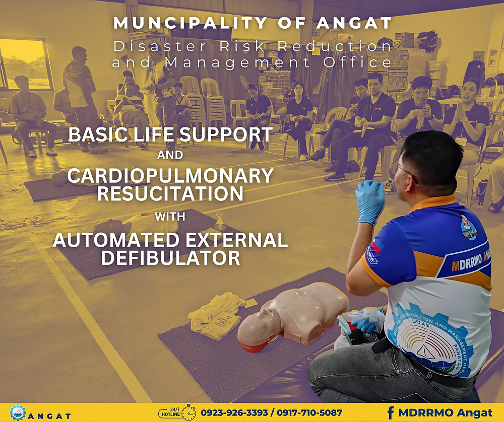 MDRRMO Angat, Rotaract Club of Angat sumailalim sa Basic Life Support - CPR with AED Training