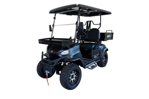 OX KG2LK Luxe Verhoogde Golfkar met Laadbak en Kenteken | OX Golf Carts