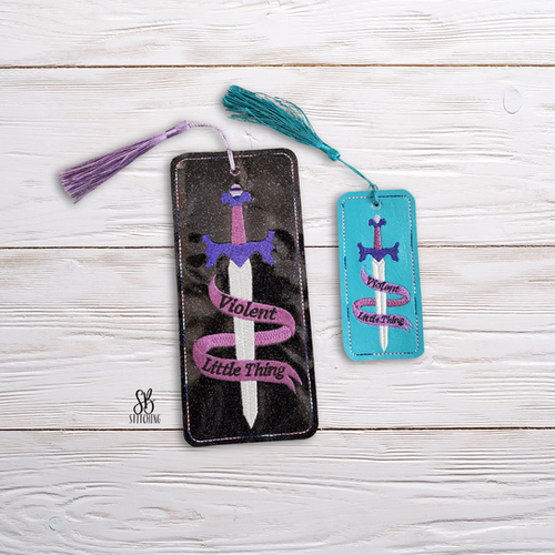 Violent Little Thing Bookmark Machine Embroidery Design | SB Stitching