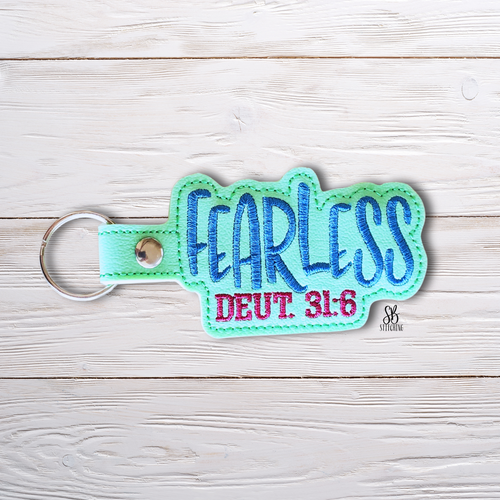 Fearless Snaptab Machine Embroidery Design | SB Stitching