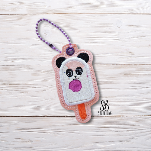 Panda Popsicle Eyelet Machine Embroidery Design | SB Stitching