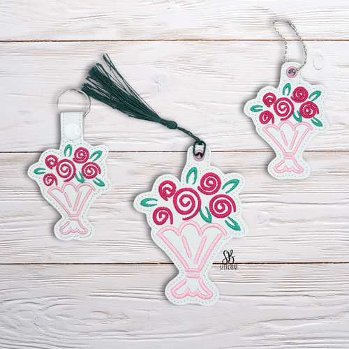 Bouquet Set Machine Embroidery Design | SB Stitching