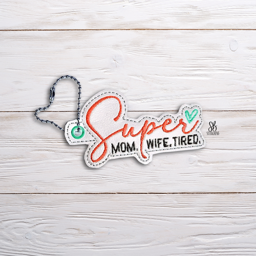 Super Mom Eyelet Machine Embroidery Design | SB Stitching