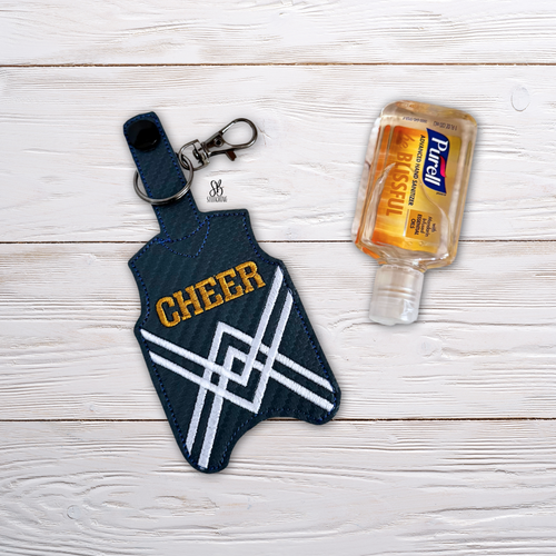 Cheer Hand Sanitizer Holder Machine Embroidery Design | SB Stitching