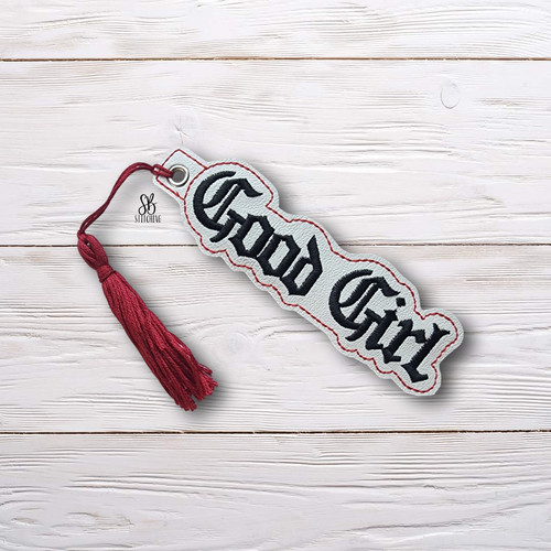 Good Girl Bookmark Machine Embroidery Design | SB Stitching