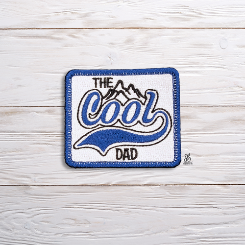 The Cool Dad Patch Machine Embroidery Design | SB Stitching