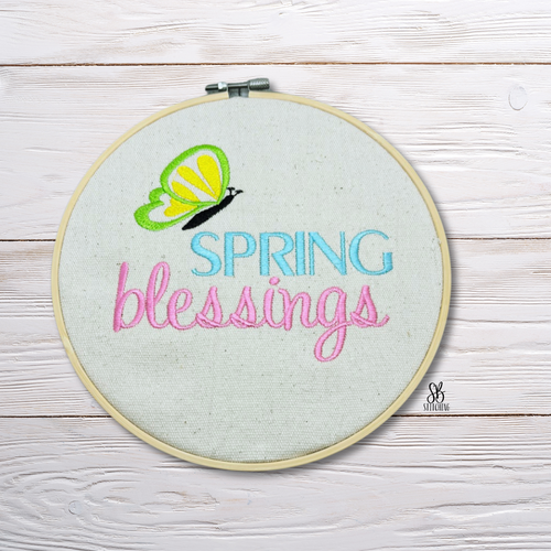 Spring Blessings Machine Embroidery Design | SB Stitching