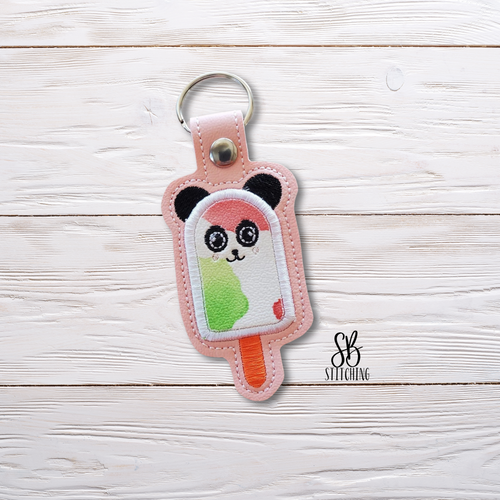 Panda Popsicle Snaptab Machine Embroidery Design | SB Stitching