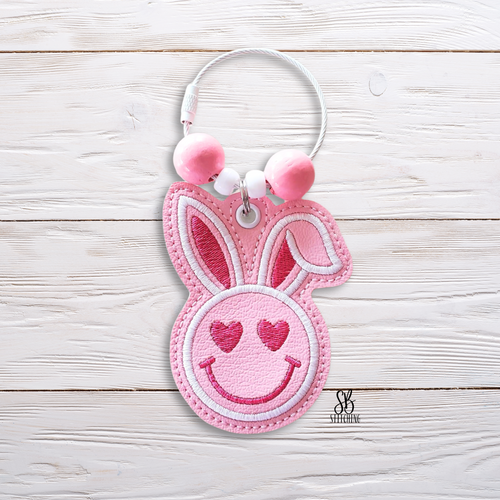Emoji Bunny Eyelet Embroidery Design | SB Stitching