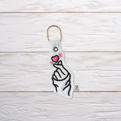 Heart Snap Snaptab Machine Embroidery Design | SB Stitching