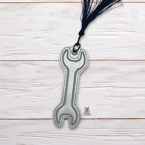 Wrench Bookmark Machine Embroidery Design | SB Stitching
