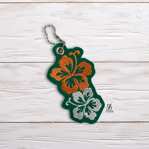 Hibiscus Eyelet Machine Embroidery Design | SB Stitching