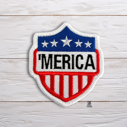 'Merica Patch Machine Embroidery Design | SB Stitching