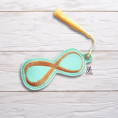 Gold Infinity Sign Bookmark Embroidery Design | SB Stitching