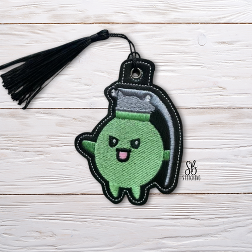 Angry Grenade Bookmark Embroidery Design | SB Stitching