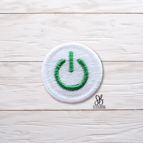 On Button Patch Machine Embroidery Design | SB Stitching