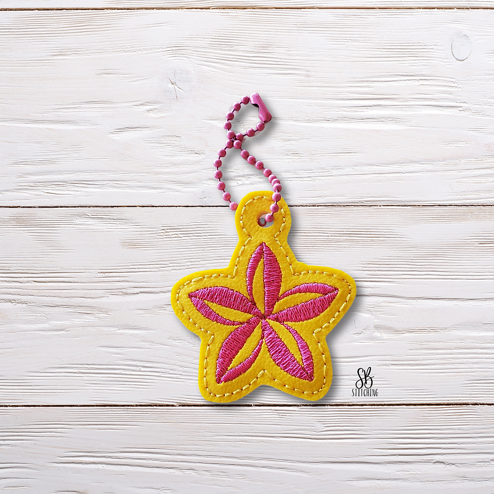 Plumeria Charm Machine Embroidery Design | SB Stitching