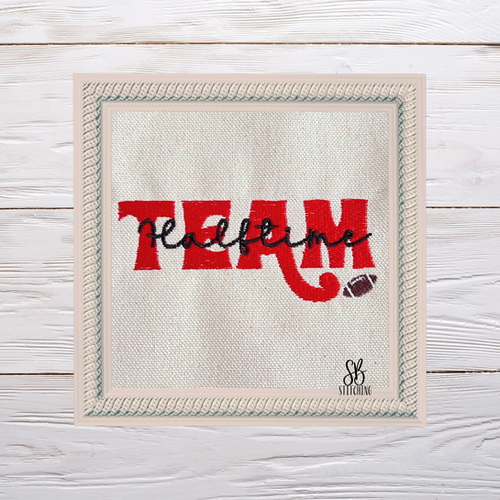 Team Halftime Machine Embroidery Design | SB Stitching