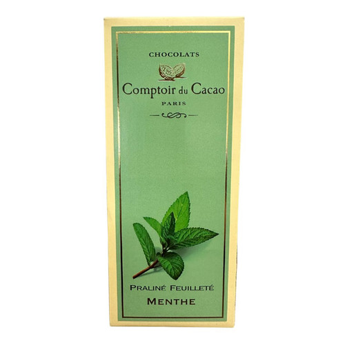 Mint Flaky Praline Dark Chocolate Bar | Maxs Jewelry