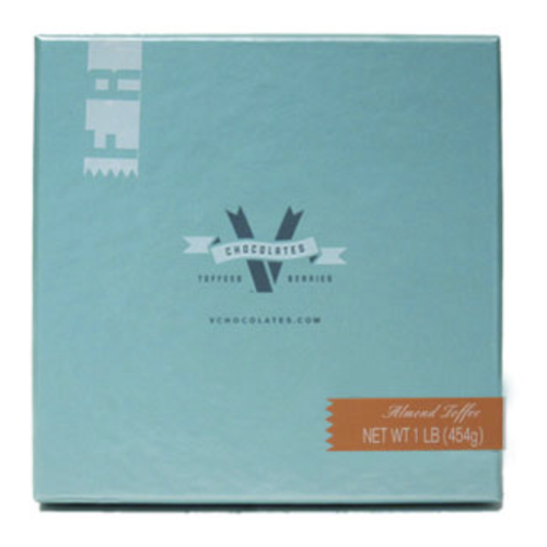 V chocolates Almond Toffee, 1lb box | Maxs Jewelry