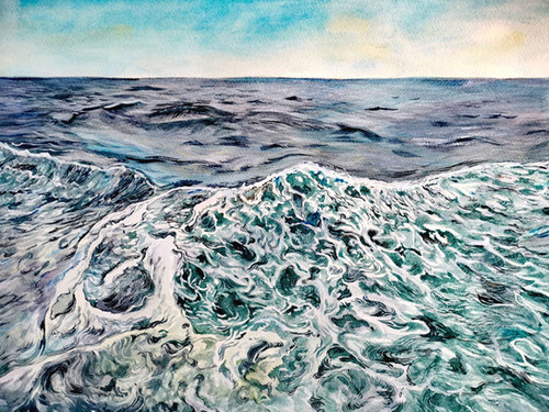 Tegning af havet. | Alena Wils art