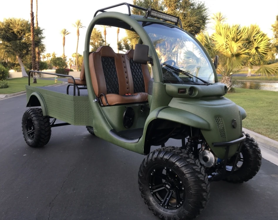 BEFORE & AFTER | Custom GEM Cars by Dustin MacIntosh at EV Designs