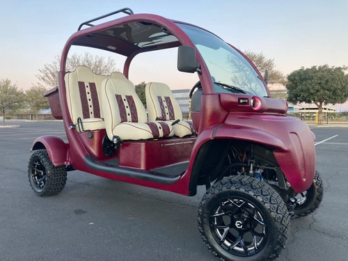 2002 CUSTOM 4 SEAT LIFTED GEM CAR GOLF CART - DO NOT PLACE ORDER ON WEBSITE | EV Designs