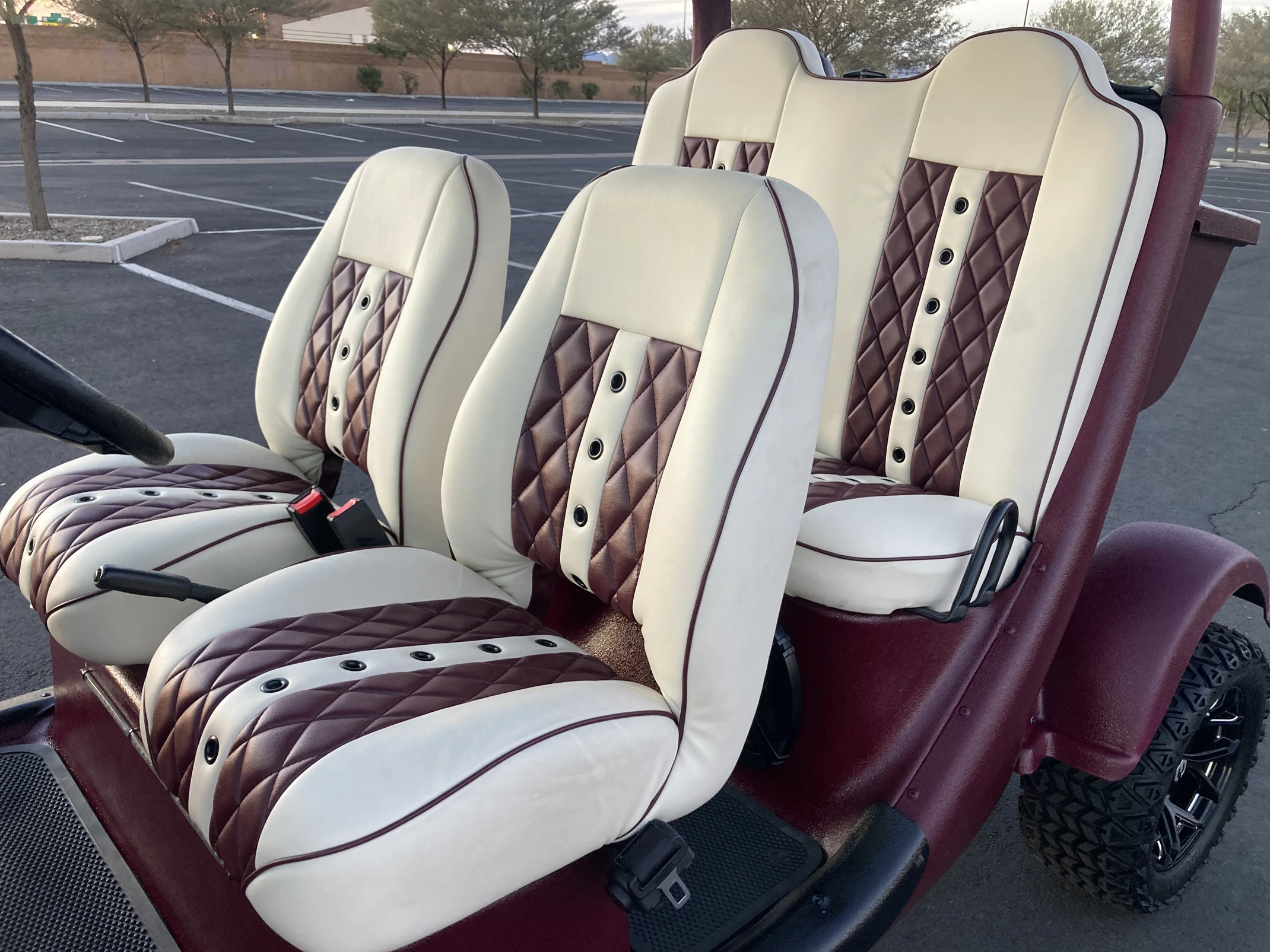 2002 CUSTOM 4 SEAT LIFTED GEM CAR GOLF CART - DO NOT PLACE ORDER ON ...