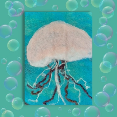 Wet Felted Jellyfish Instructional Video & Supply Kit | Lost Arts Club ...