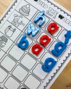 Hands on Learning with Letter Tiles