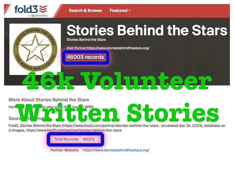 50,000 US WWII Fallen Stories Completed