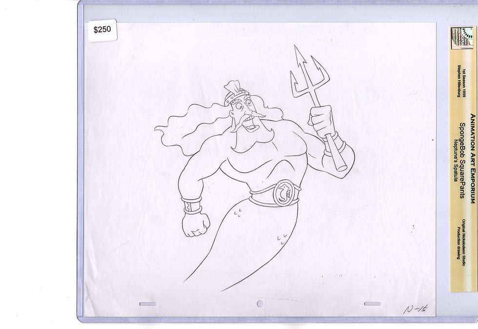 spongebob first draft drawing