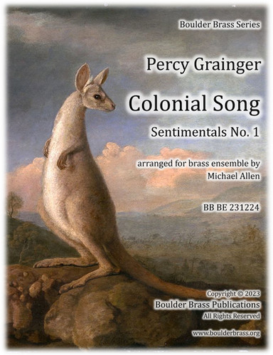 Colonial Song by Percy Grainger arranged for large brass ensemble