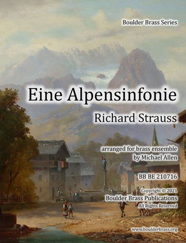 Richard Strauss' Alpine Symphony for large brass ensemble